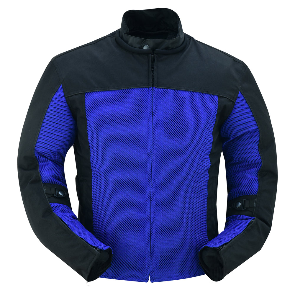 Men's Blue Cross Wind Moto Jacket – CarvenalCo